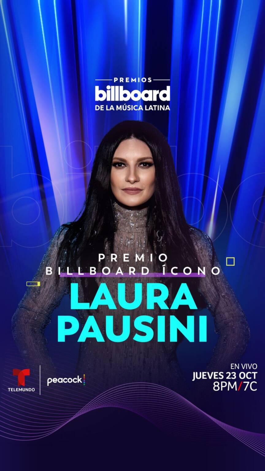 Laura Pausini riceve il Billboard Icon Award e annuncia il tour mondiale